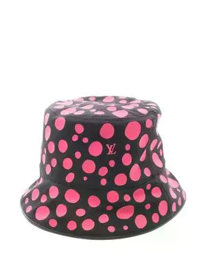 LOUIS VUITTON X Yayoi Kusama 2023 Polka-dot Bucket Hat - Black