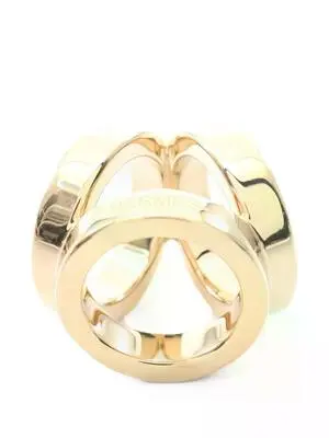 Hermès 2010s Mini Trio Scarf Ring - Gold
