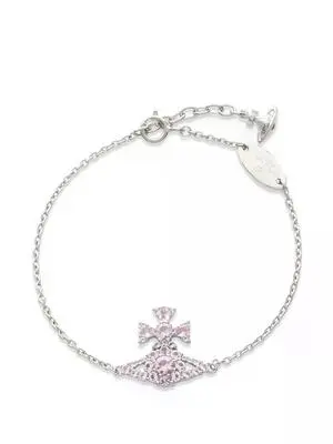 VIVIENNE WESTWOOD Rhinestone-orb Bracelet - Silver
