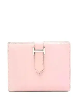 Hermès 2019 Bi-fold Leather Wallet - Pink