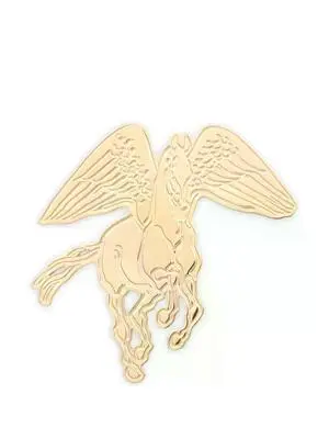 Hermès 2010s Pegasus Grave Scarf Ring - Gold