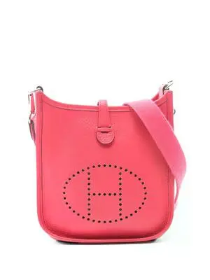 Hermès 2017 Tpm Evelyne Perforated Leather Shoulder Bag - Pink