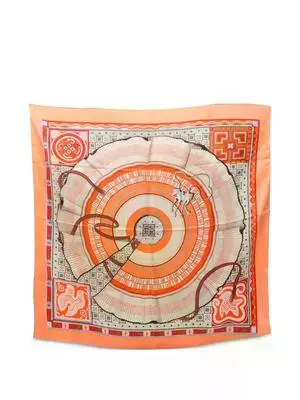 Hermès 2000s Silk Scarf - Orange