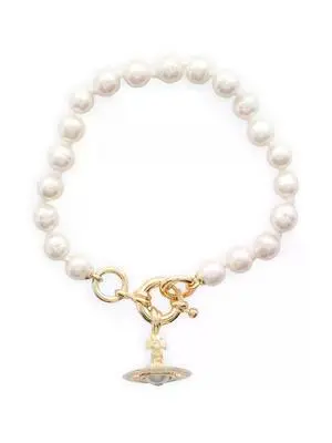 VIVIENNE WESTWOOD 20s Faux Pearl Bracelet - Gold