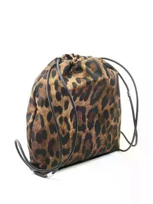 CHRISTIAN LOUBOUTIN 2010s Leopard-print Backpack