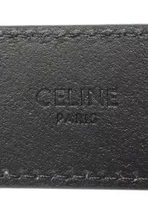 Celine 2020s Large Triomphe Leather Belt