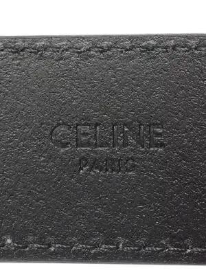 Celine 2020s Large Triomphe Leather Belt
