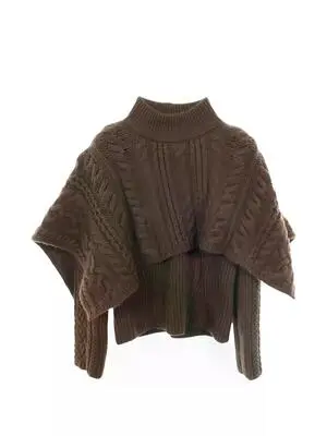Hermès 2010s High-neck Cashmere Jumper - Brown