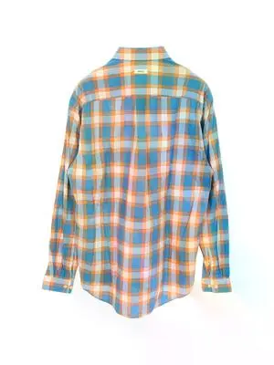 Gucci 2010s Freyja Hartas Embroidery Checked Shirt