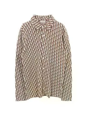 Dior 2020s Oblique Jacquard Over-shirt - Brown