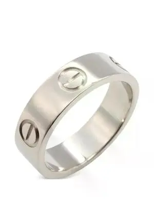 CARTIER 18k White Gold Love Ring - Silver