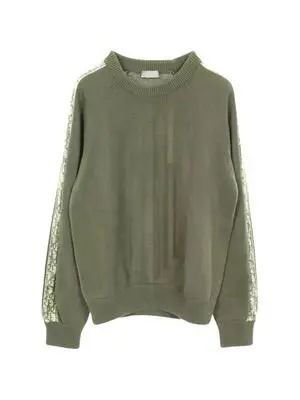 Dior 2010s Oblique Crew-neck Sweater - Green