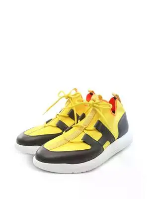 Hermès 1910s Duel Panelled Sneakers - Yellow