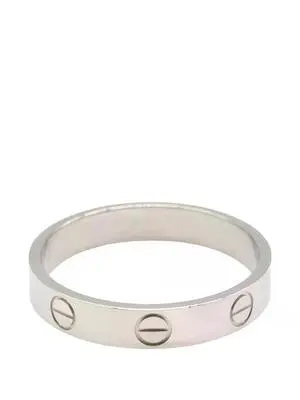 CARTIER 2010s 18k Mini Love Logo Ring
