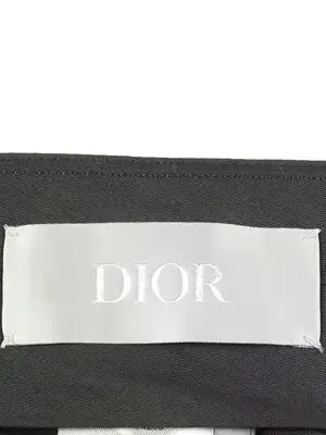 Dior 2010s Floral-cuffs Cotton Trousers