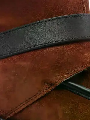 Hermès 2010s Hemisphere Shearling Buckle Boots
