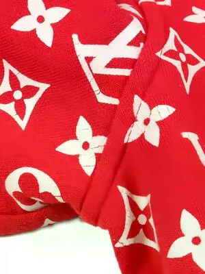 LOUIS VUITTON Cotton Pullover Hoodie - Red