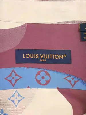 LOUIS VUITTON Printed Cotton Fil Coupe Over Monogram Shirt