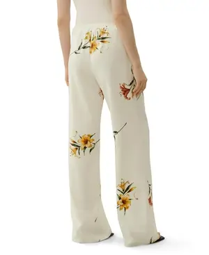 Lilysilk Lily Print Silk Pull-on Pant