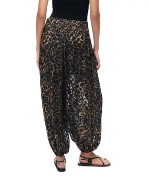 NOCTURNE Printed Relaxed Balloon-leg Pants