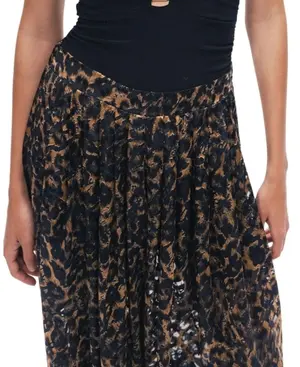 NOCTURNE Printed Relaxed Balloon-leg Pants