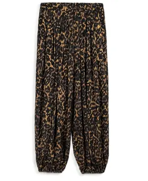 NOCTURNE Printed Relaxed Balloon-leg Pants