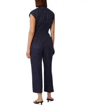 Whistles Grid Print Jumpsuit