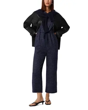 Whistles Grid Print Jumpsuit