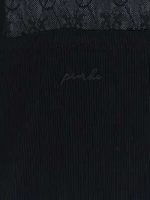 Pinko Love Birds Lace Jersey Sweater