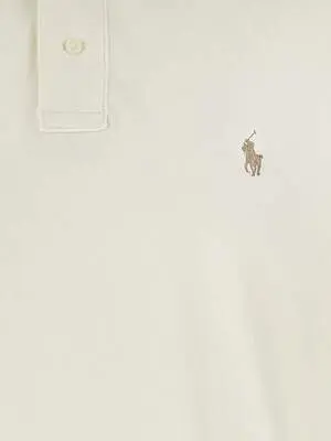 Polo Ralph Lauren Cotton Polo Shirt With Embroidered Logo On The Front - White