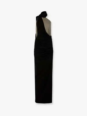 ENTIRE STUDIOS Cotton Blend Long Dress - Black