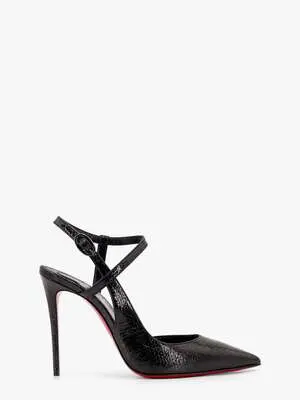 CHRISTIAN LOUBOUTIN Jeanlove Star Mirror Leather Pumps - Black