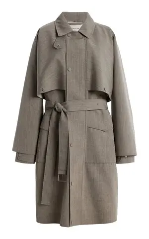 Calvin Klein Beca Wool Coat - Grey