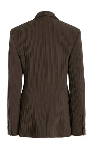 Calvin Klein Tara Striped Wool Jacket