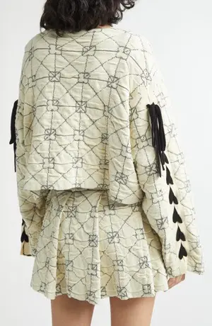 YANYAN June Boxy Jacquard Cardigan