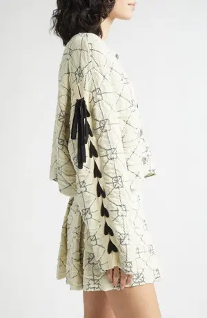 YANYAN June Boxy Jacquard Cardigan