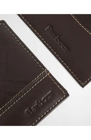 Barbour Tyneside Leather Wallet & Card Holder Set