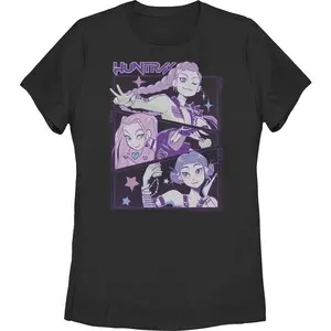 KPOP DEMON HUNTERS Huntrix Group Panels Graphic T-shirt