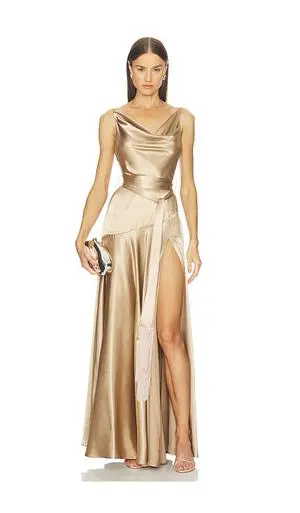 BRONX BANCO Bronx And Banco Leo Maxi Dress - Caramel