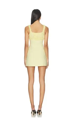 Majorelle Tate Mini Dress In Lemon