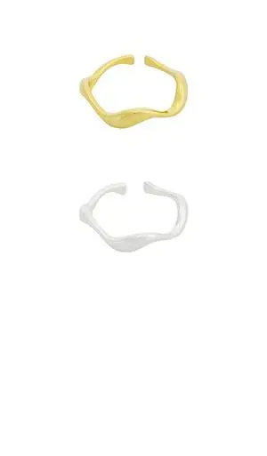 CASA CLARA Hele Asymmetric Ring Duo