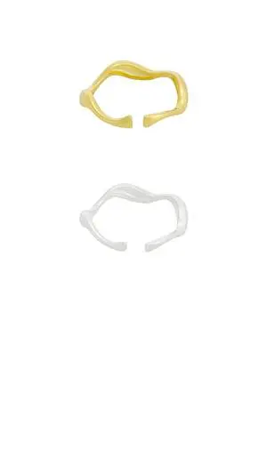 CASA CLARA Hele Asymmetric Ring Duo