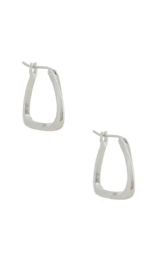 CASA CLARA Jax Earrings In Metallic - Silver