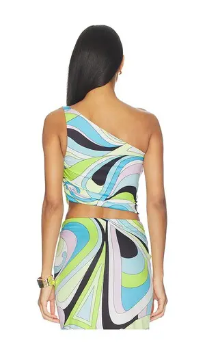 CIN CIN One-shoulder Cropped Top With Ruching