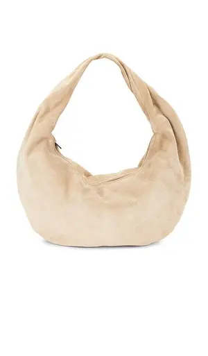 FLATTERED Alva Shoulder Bag In Tan - Sand Suede