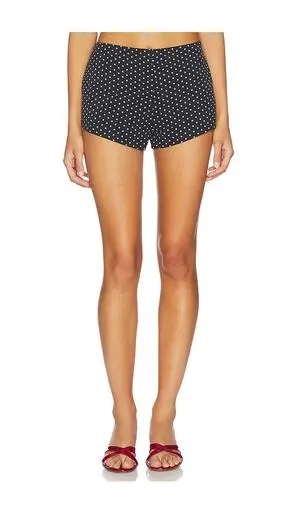NAKEDVICE The Harper Spot Short In Black - Black & White