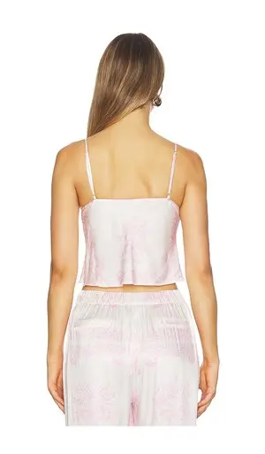 LoveShackFancy Emeraine Top In White,pink