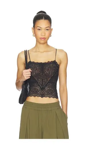 Free People Love And Lace Cami - Black