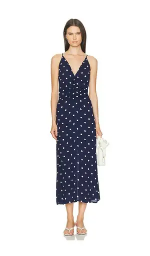 Baum Und Pferdgarten Atalia Dress In Navy - Navy Creme Dot