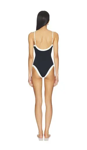 L*Space Tess One Piece In Black,white - Black & Cream